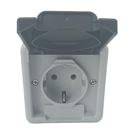 GIRA 444030 PRISE AVEC CLAPET IP44