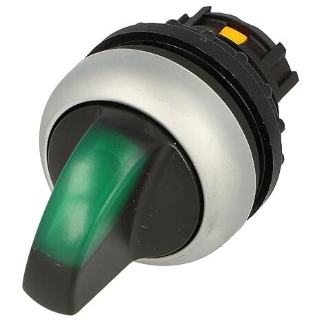 M22-WLK-G Y7-216816 MOELLER ILLUMINATED SELECTOR SWITCH ACTUATOR, RMQ TITAN, THUMB GRIP, 2 ...