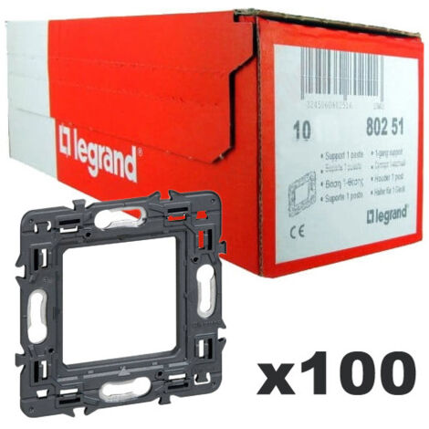 LOT 100 SUPPORTS POUR FIXATION À VIS 1 POSTE 2 MOD (080251X100) LEGRAND ...