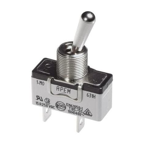 INTERRUPTEUR À LEVIER APEM 647H/2 250 V/AC 10 A 2 X (ON)/OFF/(ON ...