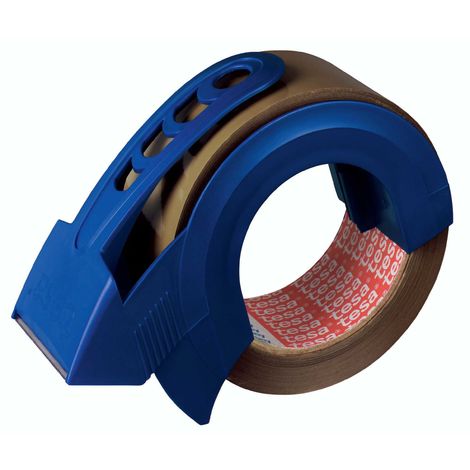 TESA ROULEAU ADHÉSIF 66 M X 50 MM - MARRON + DÉVIDOIR BLEU 574240000302