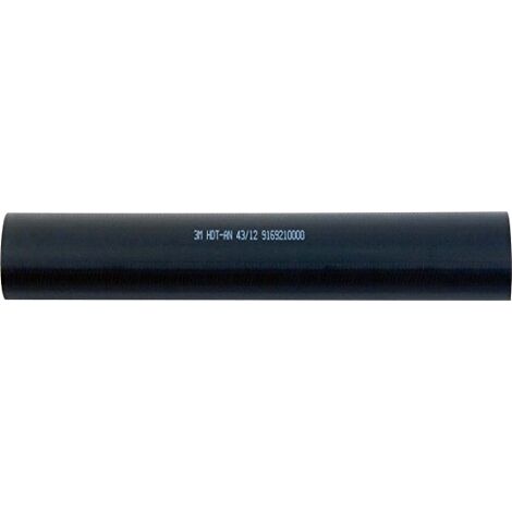 3M TE100048624 Gaine thermorétractable noire 1 mètre