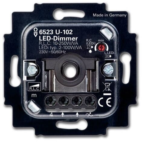 Busch-Jaeger 6523U-102 variateur rotatif noir 2-100W