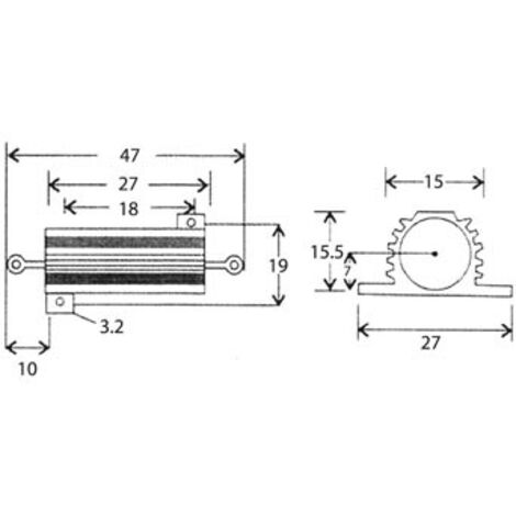 RESISTOR 25W 2E2 POWER RESISTORS RG2E2