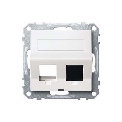 MERTEN MEG4568-0319 SORTIE INCLINÉE 2 F. AVEC BAGUE DE SUPPORT ET ...