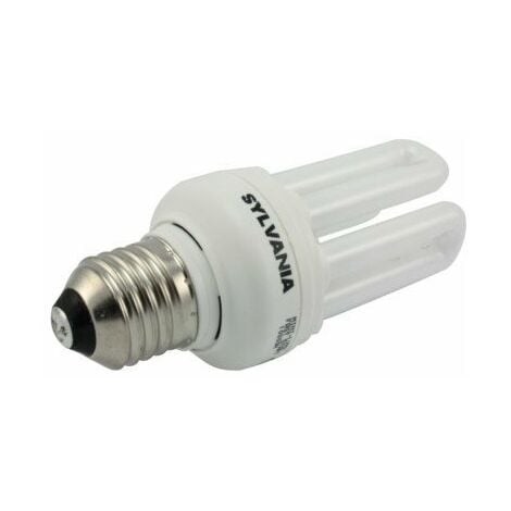 SYLVANIA B22 AMPOULE FLUO COMPACTE CFL 8 W D'ÉCONOMIE D'ÉNERGIE, BLANC