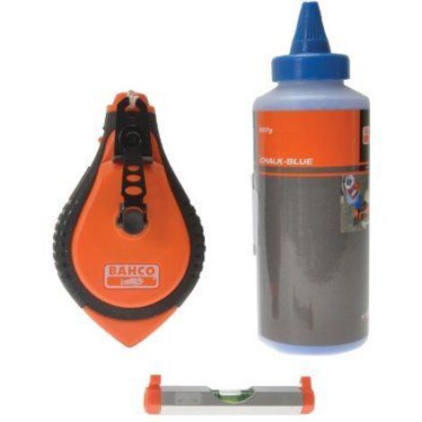 BAHCO CORDEAU À TRACER AVEC CRAIE BLEUE ET NIVEAU - CL-1221-SET