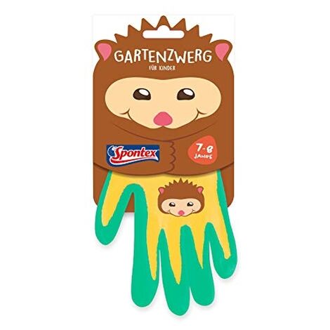 SPONTEX PAIRE DE GANTS DE JARDINAGE POUR ENFANTS AVEC REVÊTEMENT EN ...