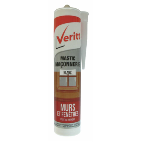 MASTIC MACONNERIE ACRYL BLANC 280ML VERITT CARTOUCHE FIXACRYL F ...