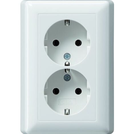 GIRA 078003 GIRA 078003 DOUBLE PRISE TYPE F BLANC