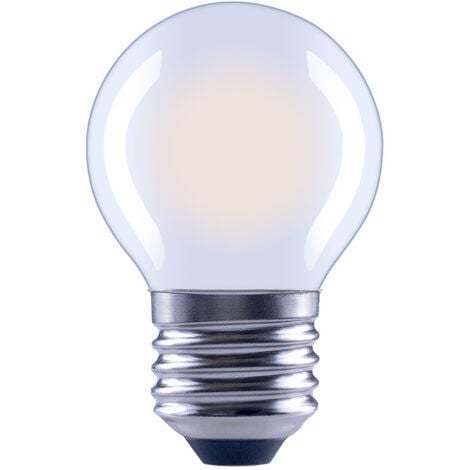 AMPOULE FILAMENT LED, E27, 470LM REMP. 40W, AMP. GOUTTE, MATE, BLC CHD XAVAX