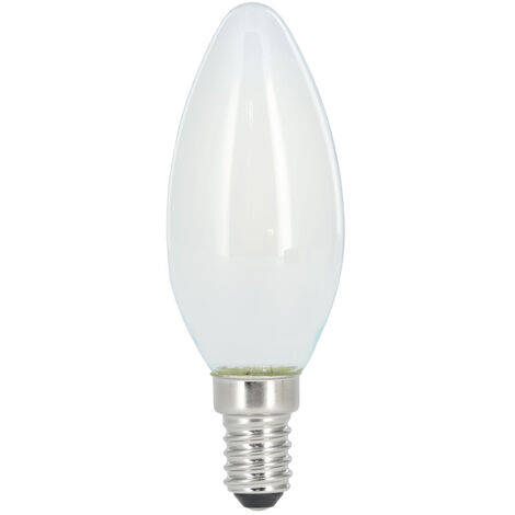 AMPOULE FILAMENT LED, E14, 250LM REMP. 25W, AMP. BOUGIE, MATE, BLC CHD XAVAX