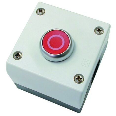 EATON 216521 POUSSOIR, 1 NO + 1 NC, PLAT, ROUGE, MONTAGE