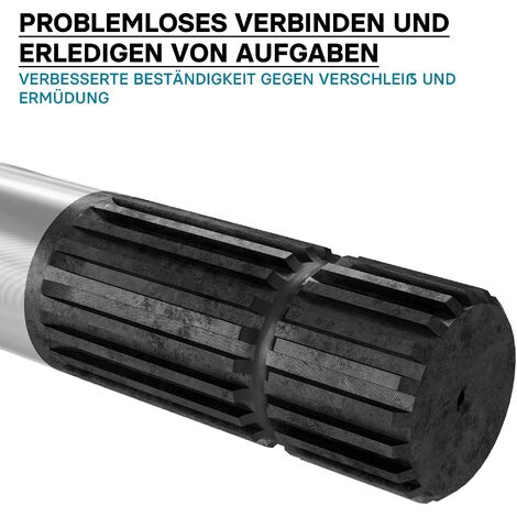 Zapfwellen Keilwelle E1 300 mm Vielkeilwelle für PTO-Shaft mit 1 3/4 ...