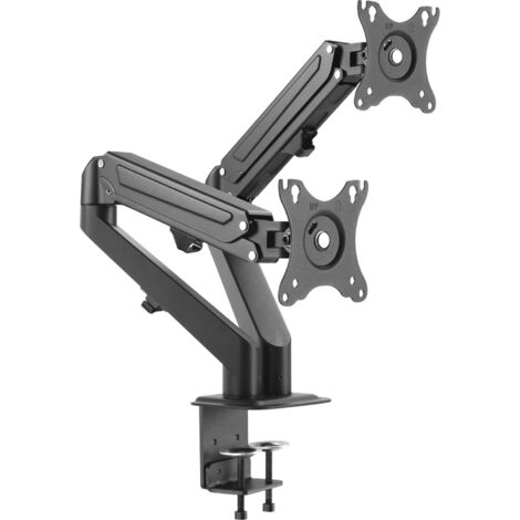 Wiltec Doppel Monitorhalterung mit Gasdruckfeder für zwei Monitore 17 ...