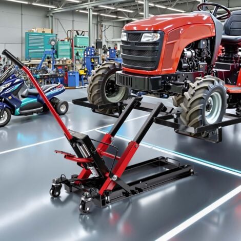 Wiltec Hydraulik-Heber 3 in 1, Motorradheber bis 300 kg, Quad Hebebühne ...
