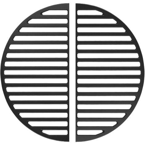 Wiltec 2x Gusseisen Grillrost 55 x 26,5 x 0,9 cm, Gussrost für Grill mit guter Hitzespeicherung ...