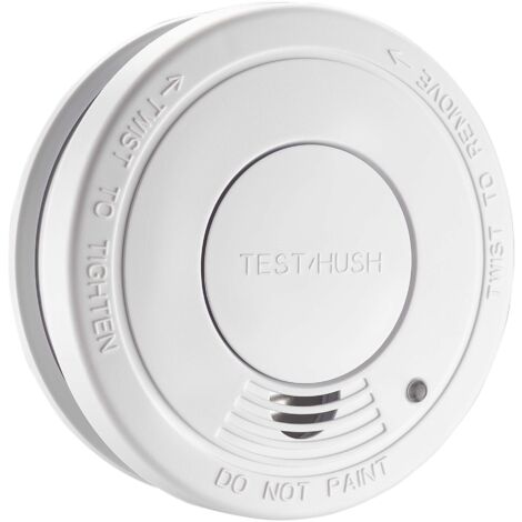 Wiltec Rauchmelder mit 9-V-Batterie, Feuermelder mit HUSH-Funktion ...