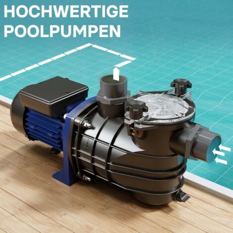 Pool Pumpe 13800 l/h 550 W Schwimmbadpumpe Filterpumpe Umwälzpumpe Pool
