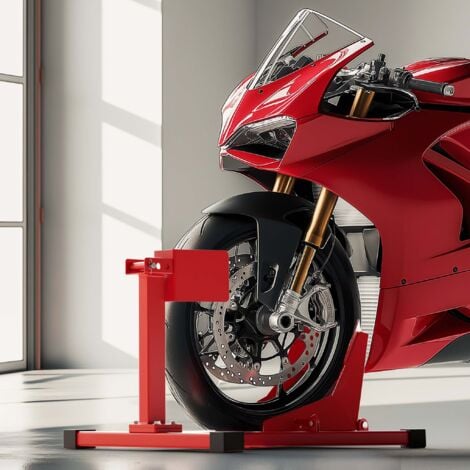 Wiltec Motorradständer vorne für 17-21" 60-160 mm Reifen, 670 x 480 mm ...