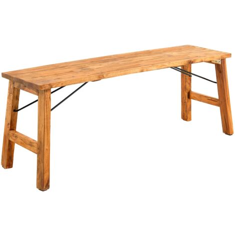 Banc pliable SEMNOZ en acajou finition naturelle