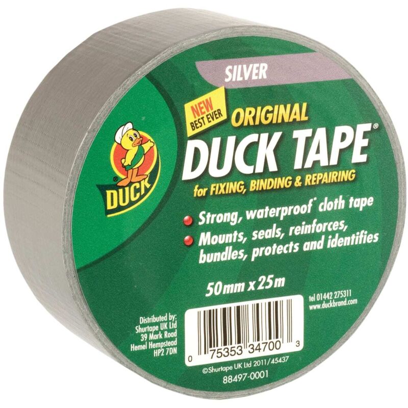 Shurtape Duck Tape® Original 50mm x 25m Silver - Heavy-Duty Multi ...