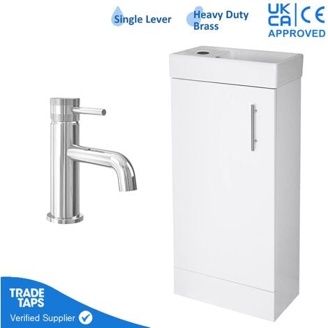 400mm Freestanding Bathroom Vanity Unit with Basin & Chrome Tap