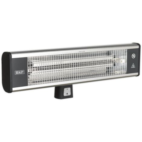 Sealey High Efficiency Carbon Fibre Wall Mounting Infrared Heater 1800W ...