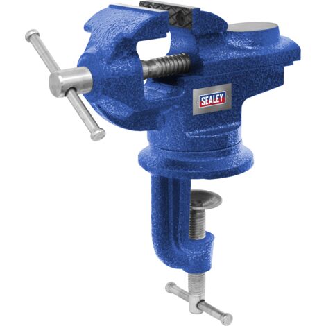 Sealey 50mm Portable Bench & Table Vice with 360 Swivel Base CV50