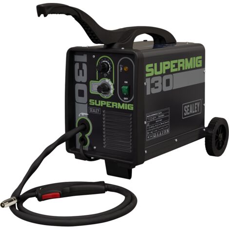 Sealey SUPERMIG130 Mini Portable Gas/Gasless MIG Welder 130A 230V