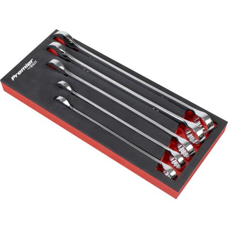 Sealey AK6329 Premier Jumbo Combination Spanner Set 5pc