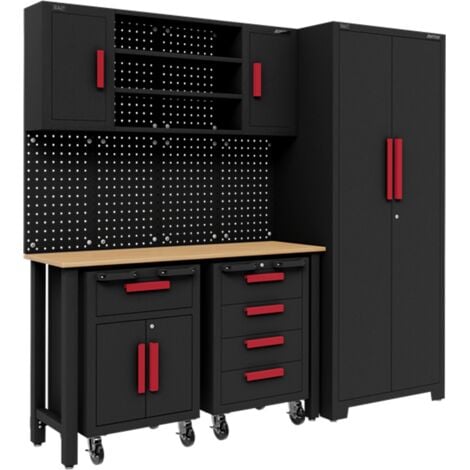 Sealey Tool Storage System With 2 Mobile Trolleys 2070 x 472 x 1925 ...
