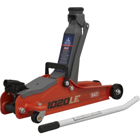 Sealey 1020LE Low Profile Short Chassis Trolley Jack 2 Tonne - Red