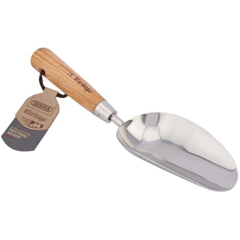 Draper Heritage Stainless Steel Hand Potting Scoop with Ash Handle ...