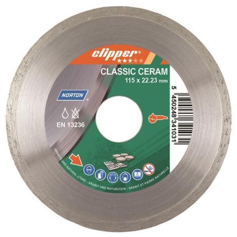 Norton Clipper Classic Ceramic Diamond Blade and Tile Cutting Disc 115 ...