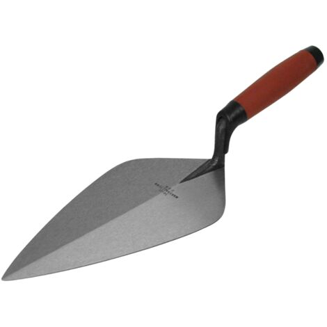 Marshalltown 12-Inch Wide London Pattern Brick Trowel with Durasoft Handle
