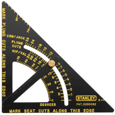 Stanley STA46053 Adjustable Quick Square – 170mm Roofing Angle and ...