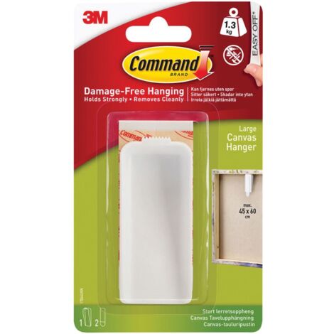 Command™ Large Canvas Hanger COM17044 - Heavy-Duty Wall Mount for Art ...