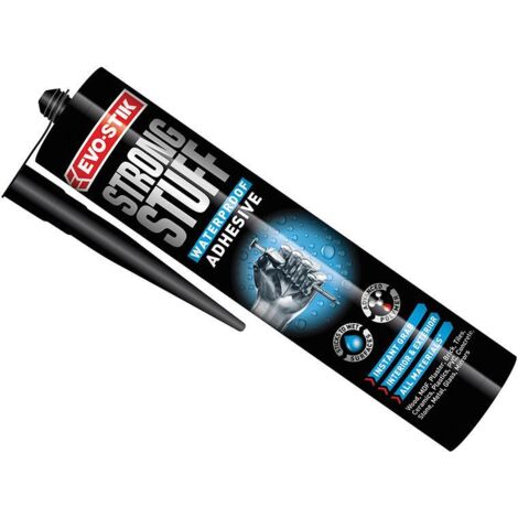 Evo-Stik Strong Stuff Waterproof Adhesive 290ml Cartridge - Heavy-Duty ...