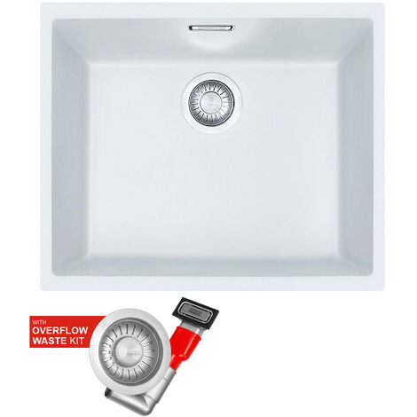 Franke Sirius - SID 110-50 Tectonite White Artic Undermount sink ...