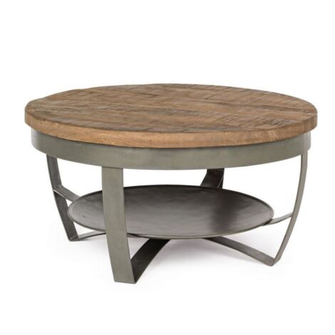 Tables Basses BOBOCHIC - Table basse D65 cm double plateau ANOUK bois ...