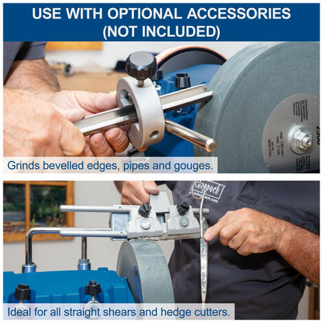 Scheppach 200W Brushless Electric Whetstone Sharpener with Leather ...