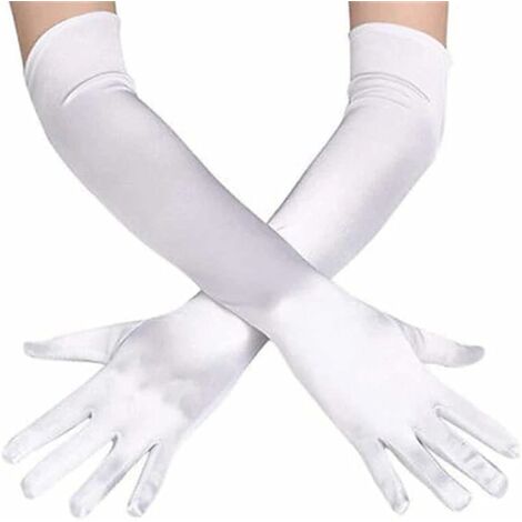 Satin formal gloves store