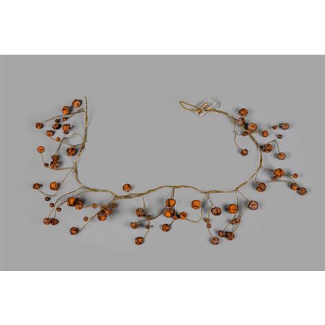 Rusty Bells Garland With 20 LEDs 150cm