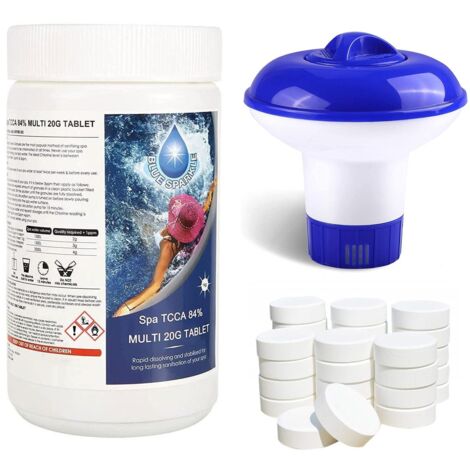 1Kg Multifunction Chlorine Tablets 4in1 Slow Release with Floating ...