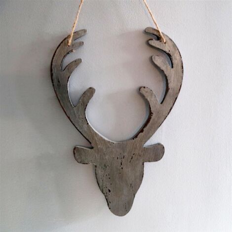 Silver deer head hanging decorations
