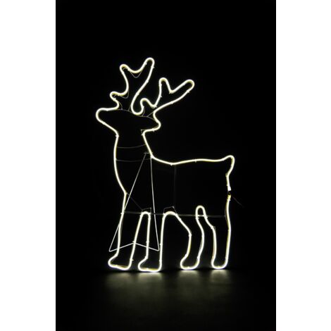 Reindeer Rope Light Silhouette-cool white 89 x 50cm