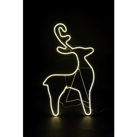 Reindeer Rope Light Silhouette-warm white 74 x 40cm
