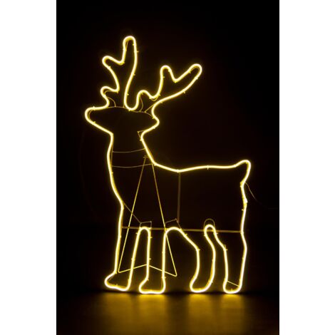 Reindeer Rope Light Silhouette-warm white 89 x 50cm