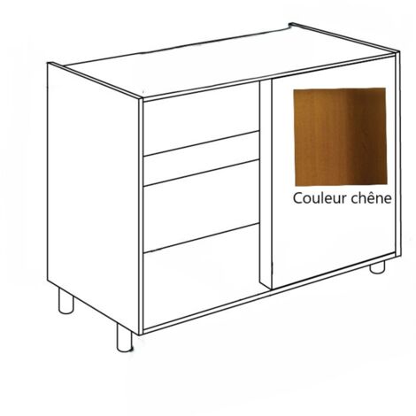 Caisson Cuisine Angle 90° Bas Chene H 700 X L 800 Gd Menuiseries Gd ...